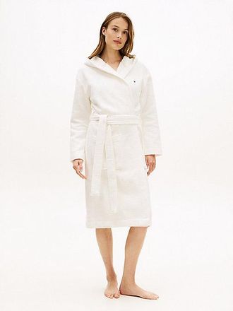 Tommy Hilfiger Peignoir Essential &agrave; tissage alv&eacute;ol&eacute;
