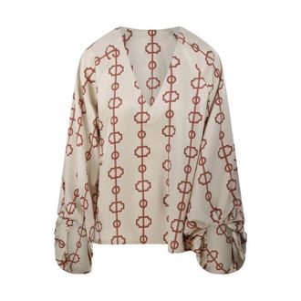 By Malene Birger Salia Blouse - Femme - Blouses et Chemises - Beige - Taille: 38 FR