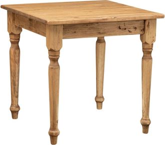 Biscottini International Biscottini - Table en bois massif peu encombrante 80x80 cm Table de cuisine carrée Table à manger Table dextérieur dintérieur Made in Italy