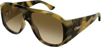 Chlo&eacute; Lunettes de soleil Izia - Femme - Accessoires - Brun - Taille: 60 MM