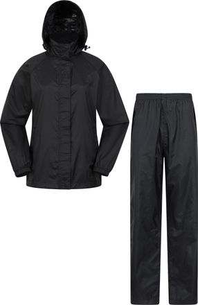 Mountain Warehouse Pakka Jacke & Hose Set für Damen (Schwarz)