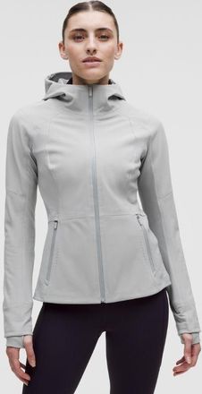 lululemon Cross Chill Jacke f&uuml;r Frauen - Gr&ouml;&szlig;e 2XS in Silver Drop