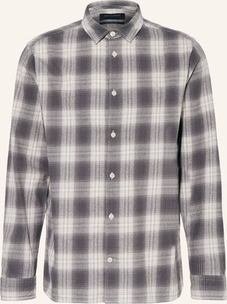 AllSaints Allsaints Flanellhemd Kelby Relaxed Fit grau
