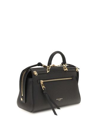 Dolce & Gabbana Womens Leather Handbag Black Calf Wallets & Purses