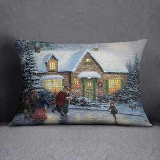 Bonamaison Le Jardin du Lin Kissenhüllen, Cotton, Mehrfarbig, 45x45