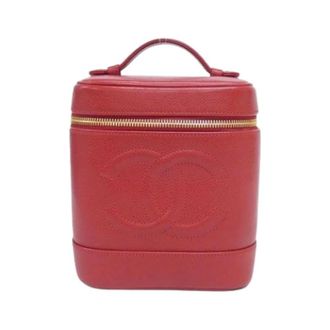 Chanel Sac &agrave; main vintage doccasion - Femme - Pre-owned - Rouge - Taille: ONE Size