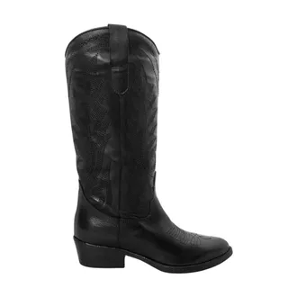 Duccio del Duca Texano Boot - Femme - Chaussures - Noir - Taille: 38 EU