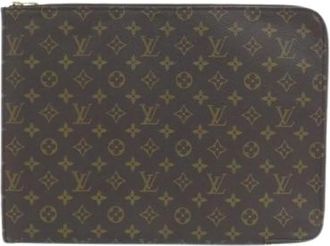 Louis Vuitton Pre-owned Monogram Document Case - Femme - Pre-owned - Brun - Taille: ONE Size