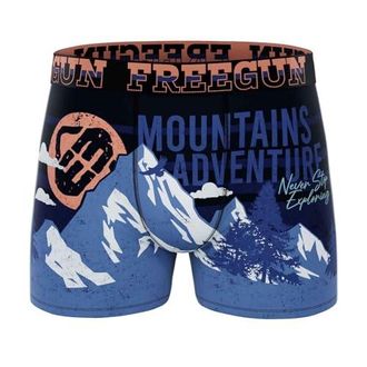 Freegun Boxer Homme Microfibre Wild Life (XL, Mountains A92)