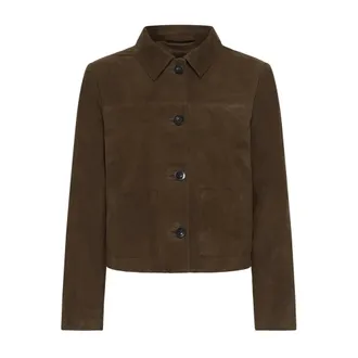 Part Two Femme, Vestes, Brun, Taille: 36 FR Leather Vestes