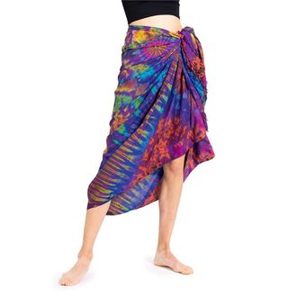 Panasiam tiedye Sarong purple multicolor