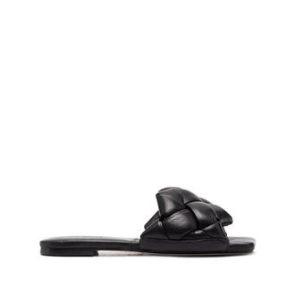Vic Mati&eacute; Schwarze Leder Sandalen mit Offener Spitze - - Shoes - Damen - Schwarzk - 36 EU