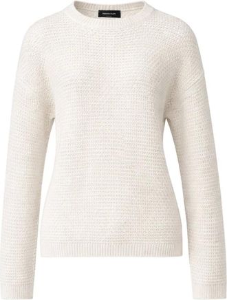 Fabiana Filippi Femme, Pulls, Blanc, Taille: 38 FR Construction Tricot&eacute;e Col Rond Manches Longues