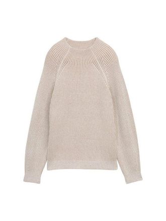 Tom Tailor Strickpullover Pullover & Strickjacken Loose Fit Strickpullover mit Stehkragen