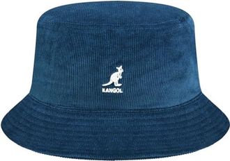 Kangol Chapeau en Velours Cotele Bucket Femme/Homme - Coton de Peche Hiver Automne-Hiver - L (58-59 cm) petrole