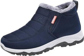Generic Homme Chaussures dhiver Slip-on Doubl&eacute;es Polaire Baskets Chaudes Bottes de Neige Chaussures De Marche Semelle Antid&eacute;rapante L&eacute;g&egrave;res Confortables D&eacute;con