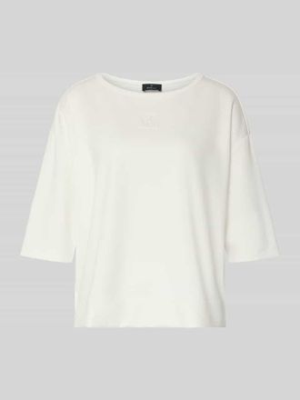 Monari T-Shirt mit Rundhalsausschnitt und Logo