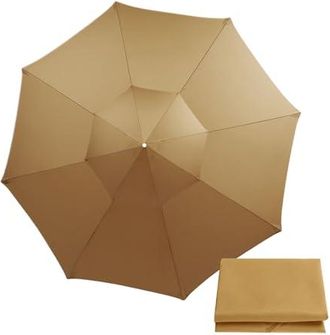 Generic Auvent de rechange pour parasol de terrasse, coupe-vent, robuste, résistant aux UV, à la pluie, pour table, piscine, balcon, jardin, pique-nique, plag