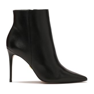 Kazar Schwarze Lederstiefeletten mit Absatz.Dieses Produkt f&auml;llt gro&szlig; aus. - - Shoes - Damen - Schwarzk - 36 EU