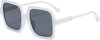 Generic Lunettes de soleil à monture carrée pour hommes et femmes dans la rue, lunettes de vacances en plein air (couleur : G, taille : moyen) 2026, C, Taille