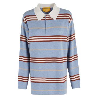 Guest In Residence Gestreifter Rugby-Pullover Schwarz Langarm - - Tops - Damen - Blau - M