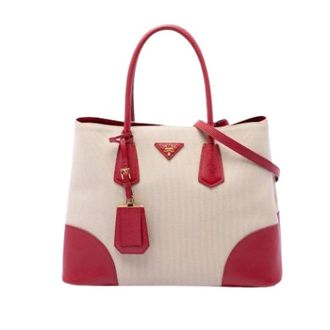Prada Sac bandouli&egrave;re en toile Pre-owned - Femme - Pre-owned - Rouge - Taille: ONE Size