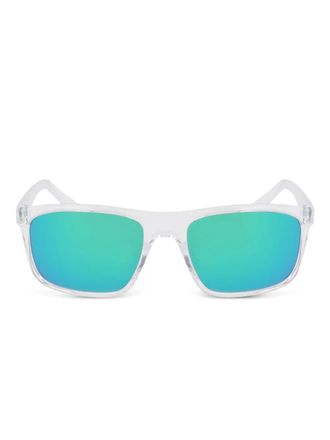 Nike Sonnenbrille mit eckigem Gestell - Wei&szlig;