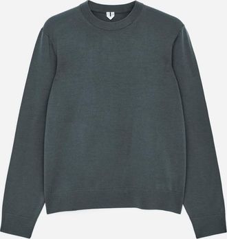 Arket Feinstrickpullover Aus Merinowolle -Grau