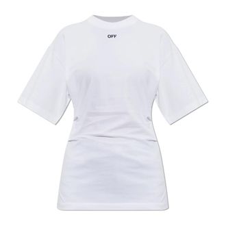 Off-white T-Shirt Mit Falten - - Tops - Damen - Wei&szlig; - XS
