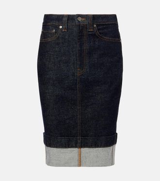 Khaite Midirock Kendra aus Denim