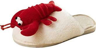 Generic Pantoufles moelleuses pour homme et femme - En mousse à mémoire de forme - Fermés - Chaussons dhiver doublés en peluche - Chaussons dhiver fermés - Po