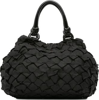Prada sac cabas Weave en nylon Tessuto (2013-2025) - Noir