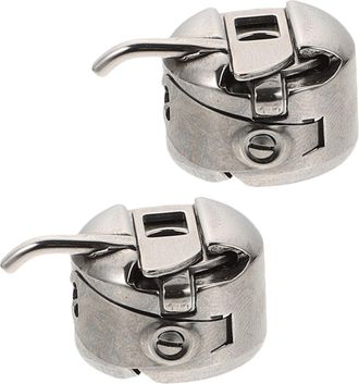 OSALADI 2stücke Kleine Bobbin Case Aus Rostfreiem Stahl Langlebiger Ersatz Für Nähmaschinen Praktisches Zubehör Für Nähmaschinenanwendung Platzsparend Und Eff