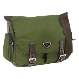 Prada Pre-owned Vintage Nylon Umh&auml;ngetasche - - Pre-owned - Damen - Gr&uuml;n - ONE SIZE