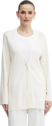 A|X Armani Exchange Strickjacke mit breitem Saum und langen &Auml;rmeln - - Knitwear - Damen - Beige - S