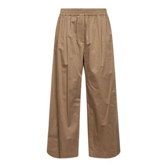 Max Mara Femme, Pantalons, Brun, Taille: 38 FR Golfo Wide Pantalons