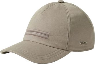 Ermenegildo Zegna Homme, Accessoires, Brun, Taille: XL Casquette de baseball en coton