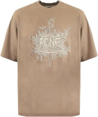 Acne Studios Homme, Tops, Beige, Taille: M Glow in the Dark Logo Beige