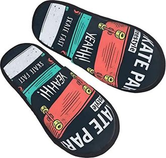 Generic Chaussons Femme Homme Planche &Agrave; Roulette Chaud Chaussons Chaude Chaussures DInt&eacute;rieur Confort Pantoufles En Peluche Pour Ext&eacute;rieur Int&eacute;rieur Voyager L