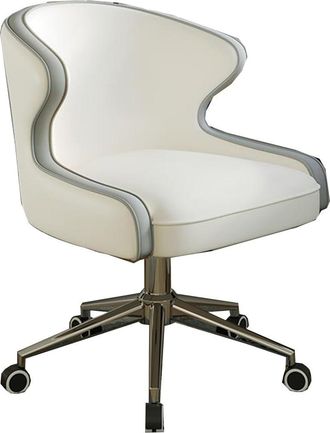 Generic Hochlehner-Schreibtischstuhl,Home-Office-Stuhl aus PU-Leder,gepolstert,Moderne ergonomische Lendenwirbelst&uuml;tze,rollbarer Computer-Arbeitsstuhl B&uuml;ro,Ar
