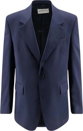 Amaranto Amar&aacute;nto, Homme, Vestes, Bleu, Taille: S Veste crois&eacute;e &agrave; deux boutons