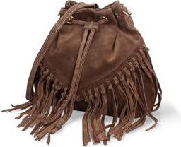 Gave Lux Sac seau pour femme en cuir v&eacute;ritable fabriqu&eacute; en Italie 25 x 22 x 13 cm GLX228104723FBG, taupe, Taille unique