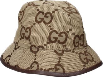 Gucci Femmes Chapeau Coton Beige/Marron