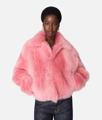 Bottega Veneta Blouson Cropped En Shearling Toscana - Bottega Veneta