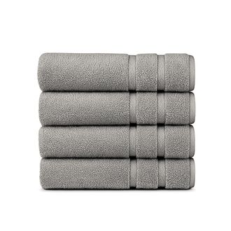 Egeria Prestige Handt&uuml;cher, 50x100 cm, Weiches und saugf&auml;higes Handt&uuml;cher Set f&uuml;r Bad, Dusche und den t&auml;glichen Gebrauch, 4 Pack, Steel