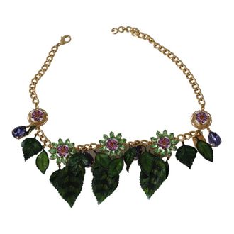 Dolce & Gabbana Leaves Pendant Necklace - - Accessories - Damen - Gelb - ONE SIZE