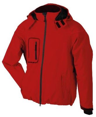 James & Nicholson James & Nicholson Softshelljacke Winter Blouson, Rouge (Red), (Taille Fabricant: X-Large) Homme