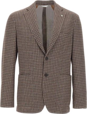 Manuel Ritz Blazer &agrave; un bouton - Homme - Vestes - Brun - Taille: M