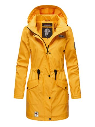 Navahoo Damen Regenmantel Deike - Wasserabweisend mit Abnehmbarer Kapuze