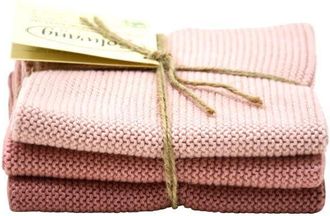 Solwang Wischtuch Rosa Kombi Rauch 3er Set Tücher Wischlappen Wischtücher
